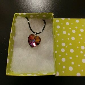 Jewelry | Radiant Red Crystal Heart Necklace | Poshmark